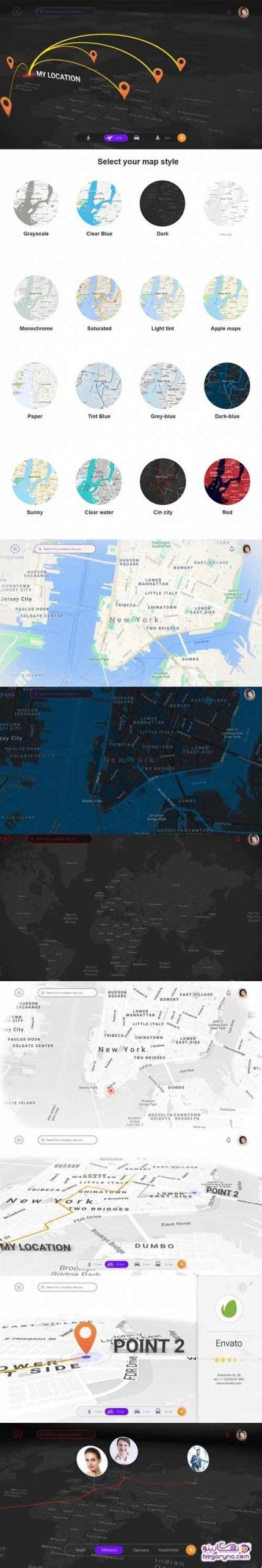 دانلود پروژه افتر افکت نقشه ساز نگارینو مارکتِ گرافیکِ دیجیتال