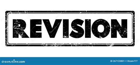 Revision Text Stamp Education Concept Background Stock Illustration