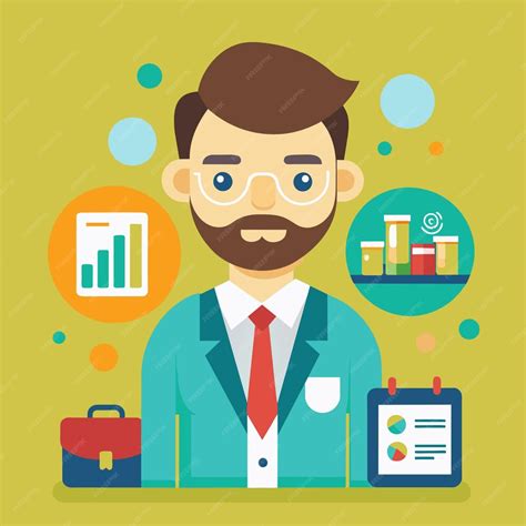 Astrophysicist Vector Character In Flat Style Premium Ai Generated Vector