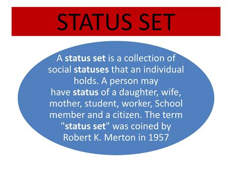 Lecture On Social Status And Role Ppt