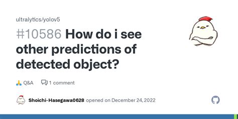 How Do I See Other Predictions Of Detected Object Ultralytics Yolov Discussion GitHub