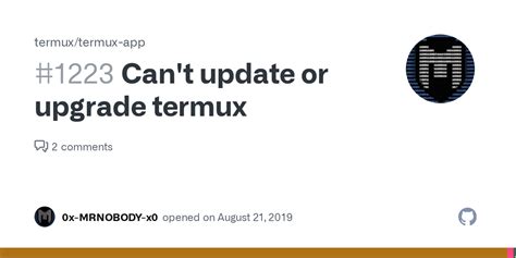 can t update or upgrade termux · issue 1223 · termux termux app · github