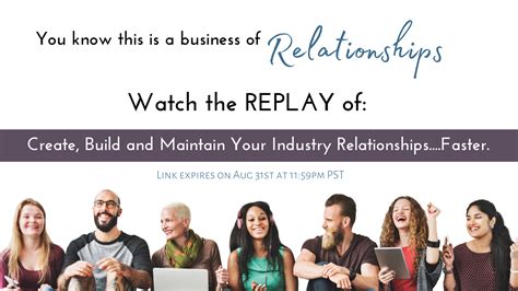 Relationships Webinar Replay Link Expires Aug 31st Where Acting Means Business
