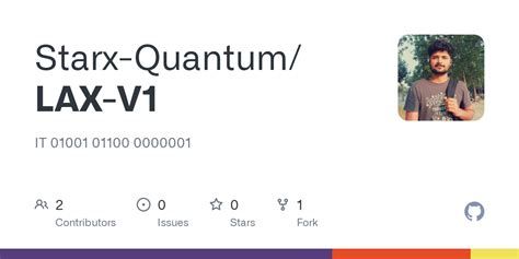 Github Starx Quantumlax V1 It 01001 01100 0000001