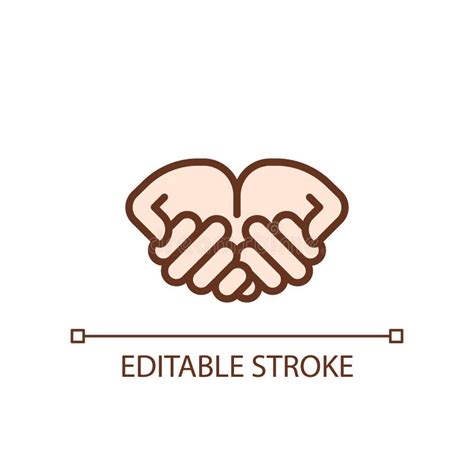 Begging Hands Black Glyph Icon Stock Vector Illustration Of Begging