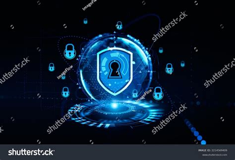 Digital Cybersecurity Hud Hologram Glowing Shield Stock Illustration 2214569409 Shutterstock