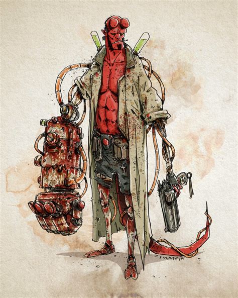 Hellboy Comic Art