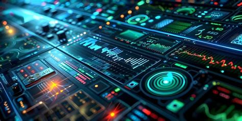 Создание подробных визуализаций данных 4k с сложными графиками и визуальными эффектами Концепция