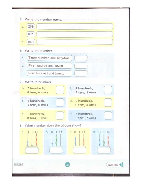 Topic Numbers Grade 2