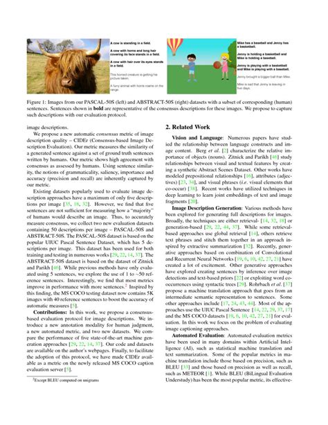 Cider Consensus Based Image Description Evaluation Deepai