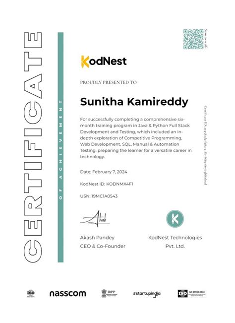 Sunitha Reddy On Linkedin Kodnest Fullstackdeveloperjobs
