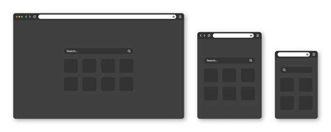 Blank Web Browser Window With Tab Toolbar Vector Image