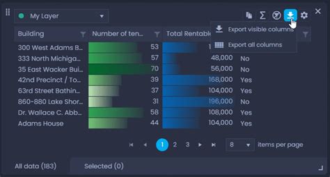 Cómo exportar datos