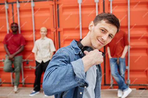 Premium Photo Group Of Young Men Outdoors