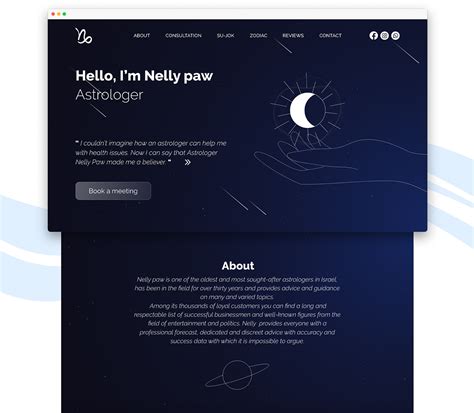Responsive One Pager Case Study Astrology On Behance