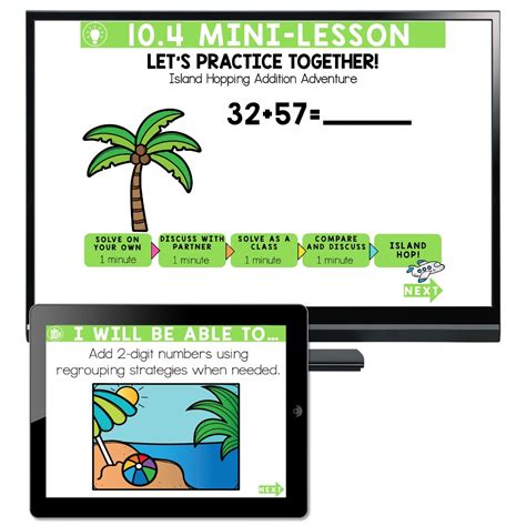 Lucky To Learn Math Lesson 104 2 Digit Addition Review Teaching Slides Lucky Little