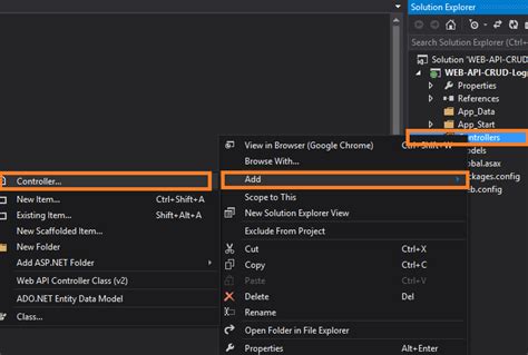Implement Asp Net Web Api Crud Logic Using Entity Framework Without Writing Code And Test It