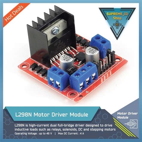 Jual L298n Dc Motor Dc Stepper Pwm Control Motor Driver Arduino Mcu