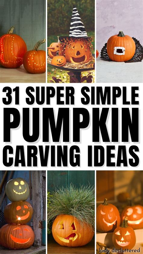 Simple Easy Pumpkin Carving Ideas