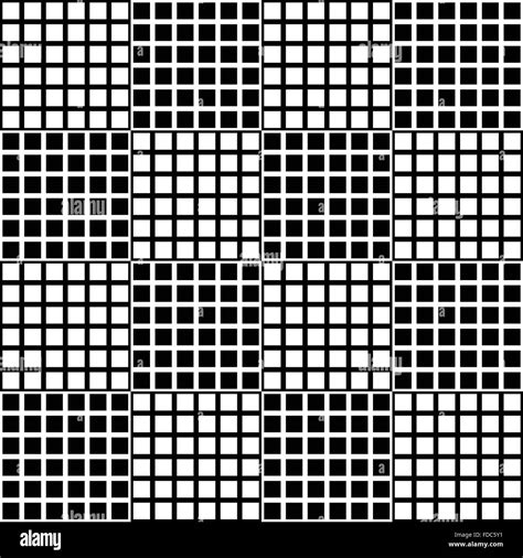 Abstract Mosaic Grid Mesh Background With Square Shapes Seamlessly Repeatable Grating