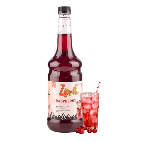 Zone Raspberry Flavoured Syrup 1l Cocktails Mocktails And More Zone