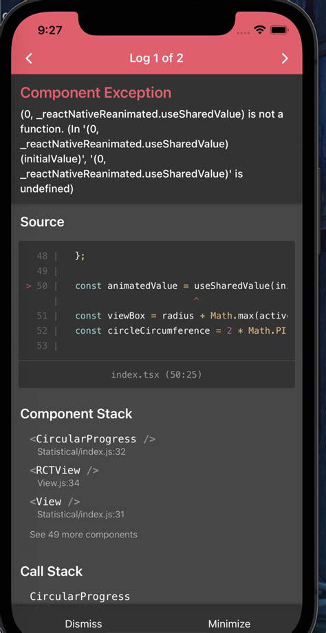 0 Esharedvalue Is Not A Function In 0 Reactnativereanimated