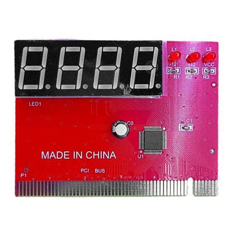 Hot Computer Pci Test Card Motherboard Led 4 Digit Diagnostic Tester Debug Pc Analyzer