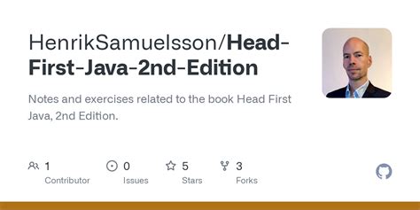 Github Henriksamuelssonhead First Java 2nd Edition Notes And