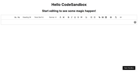 React Quill Emoji Examples Codesandbox