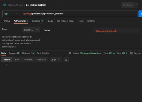 Error From Medical Problem Api OpenEMR Development OpenEMR Community