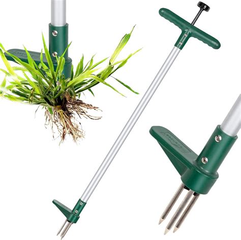 Walensee Stand Up Weed Puller 3 Claw Long Handle Garden Tool Best