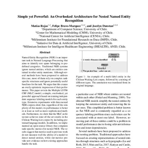 Simple Yet Powerful An Overlooked Architecture For Nested Named Entity Recognition Acl Anthology