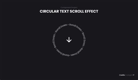Github Webperformernext Scroll Effect Circular Text
