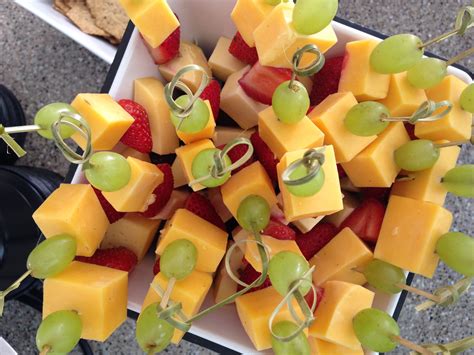 Fruit And Cheese Skewers Fruit Food Fruit Salad