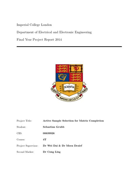 Active Sample Selection For Matrix Compl Pdf Computers Technology