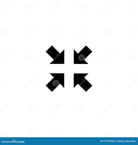 Exit Full Screen Icon Full Screen Enter Or Exit Icon Maximize Or Minimize Symbol Vector EPS