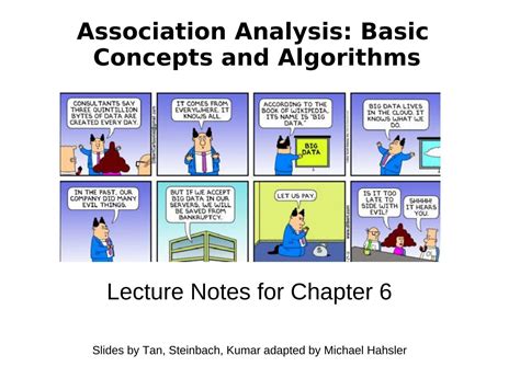 Association Analysis Basic Concepts And Michael Hahsler