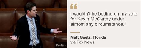 The Six Republican Rebels Who Refused To Vote For Kevin Mccarthy Bbc News