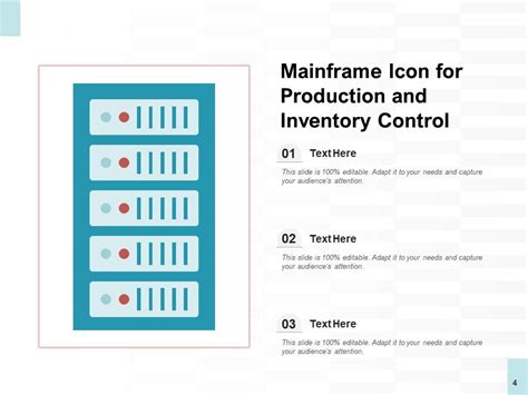 Mainframe Icon Transaction Customer Production Illustrating Inventory