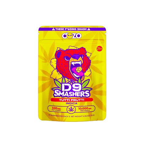 Buy D9 Smasher Thc Gummies 500mg Potent Delta 9 10 000mg Per Pack Hippy Trippy
