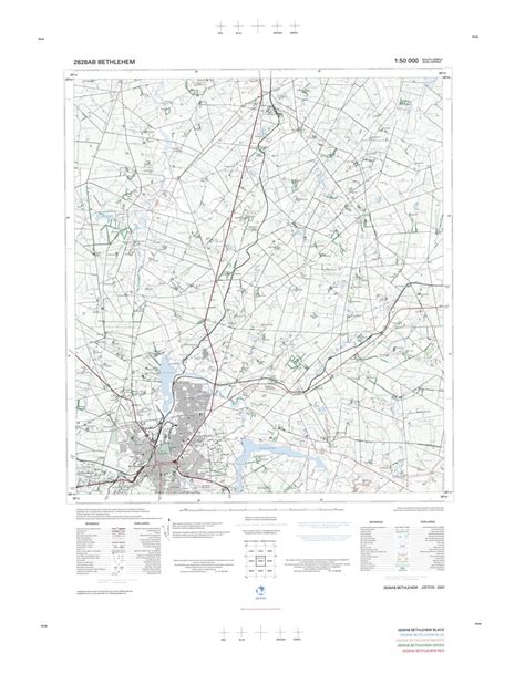 2828ab Bethlehem Map By Chief Directorate National Geo Spatial