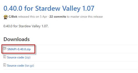 Stardew Modding API の導入手順図解