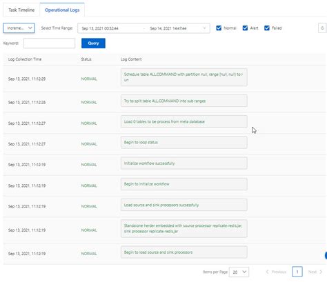 View Task Logs Data Transmission Service Alibaba Cloud