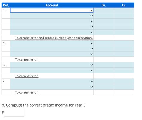 Solved Analysis Of Errors Correcting Entries And Correct Chegg Com