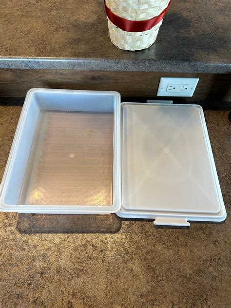 Vintage Tupperware Rectangular Cake Keeper Etsy