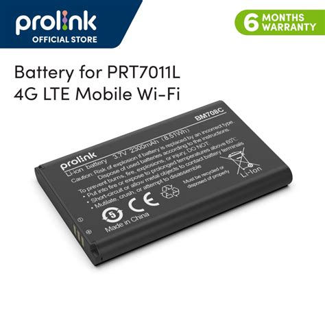 Battery Only Prolink Prt L Dl Dl E Antenna Smart G Lte Wifi Mbps Hotspot