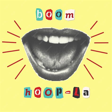 추세 하프톤 스타일 콜라주 포스터 비명은 가짜 뉴스 개념을 싫어합니다 입을 벌리고 치아 입술을 잘라내고 노란색 배경 벡터 그림에 있는 펑크 Y2k 복고풍 잡지 스크랩