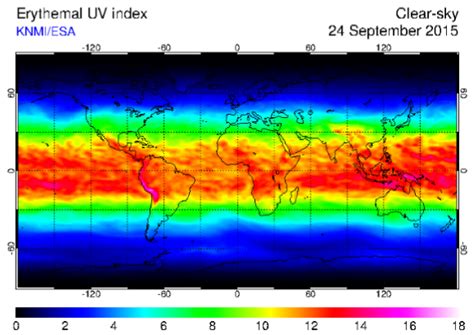 UV Index Exposure Map R MapPorn