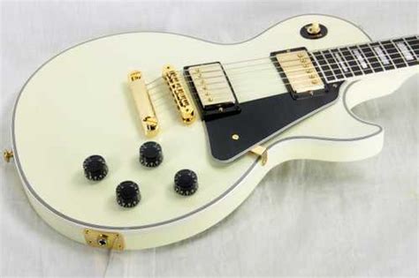 2016 Gibson Les Paul Custom Lite Alpine White Thin Body Gold Guitars