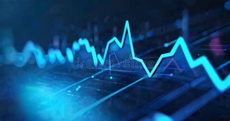 Dynamic Digital Graph Lines On A Screen Showcasing Trends And Data Analysis Against A Dark High